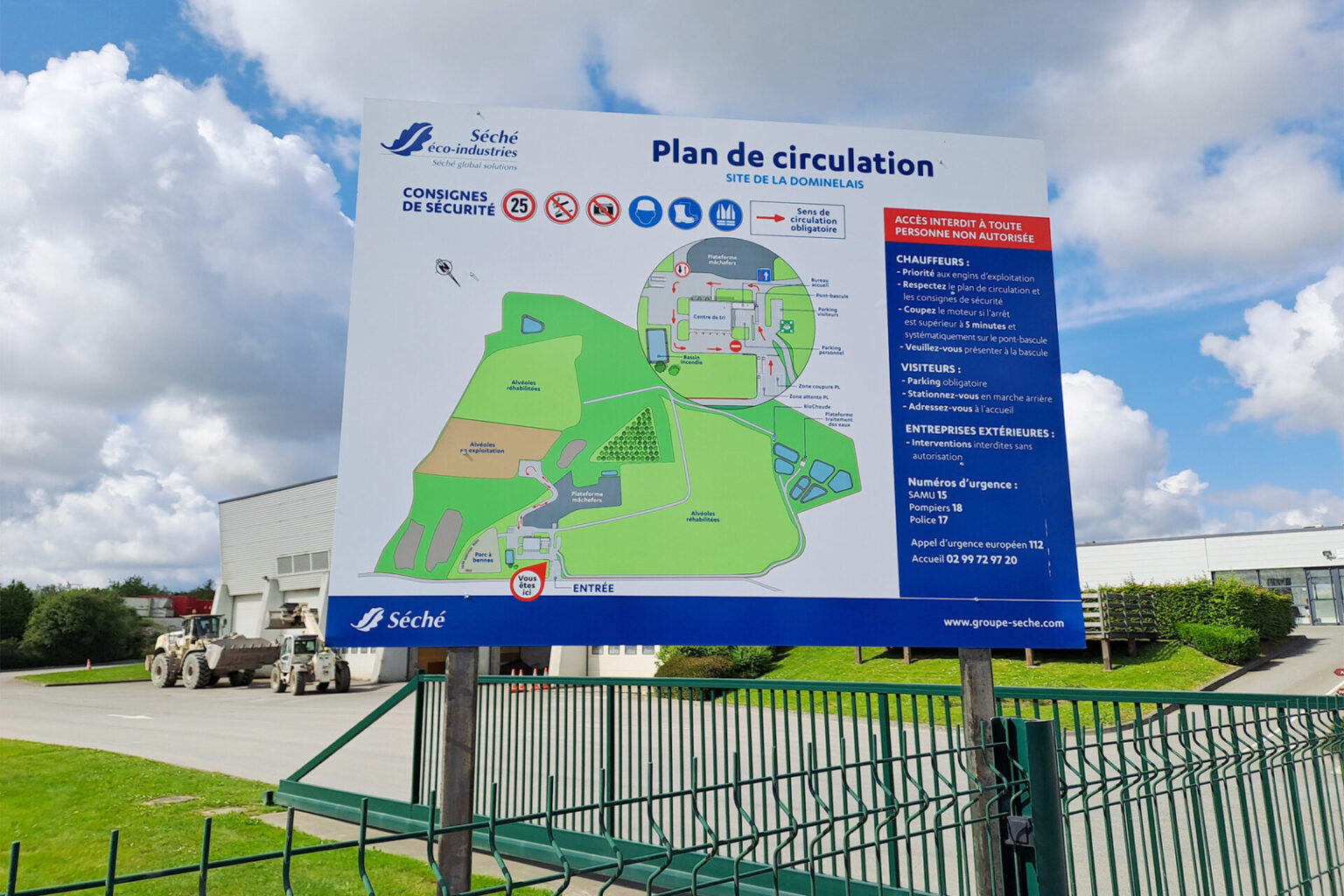 Panneau de plan de circulation et plan d'usine | Com'Un Panneau