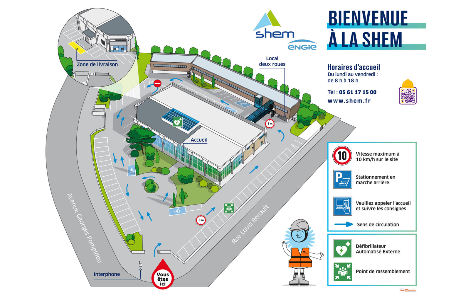 Création de plan de circulation et panneaux d'affichage | Com'Un Panneau
